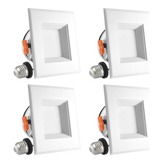 4" Square LED Recessed Light 10W 650lm - Modern - Recessed Trims - by ...