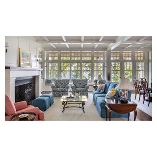 Lakeview Shingle Style - Traditional - Living Room - Minneapolis - by ...