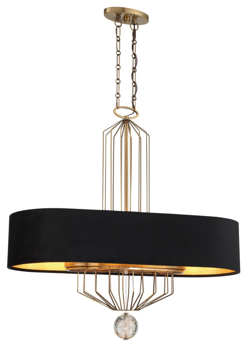 Metropolitan Grandeur 8 Light Island Light N7339-790, Aged Antique ...