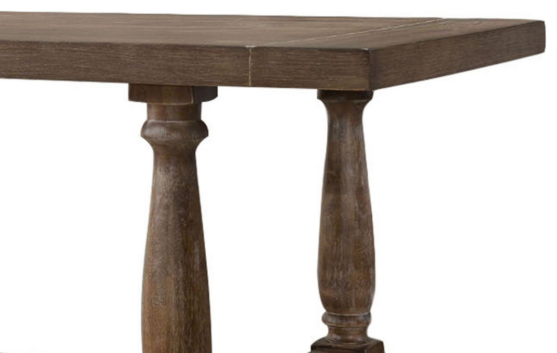 Wooden Dining Table With Rectangular Shape and Angled Legs, Brown ...