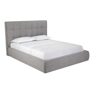 Dexter Bed Queen, Gray - Transitional - Platform Beds - by First of a ...