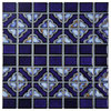 Obelisk Cobalt Delta Mosaic Floor and Wall Tile, Sample - Contemporary ...