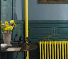 How to hide exposed heat pipe in "cloffice?"