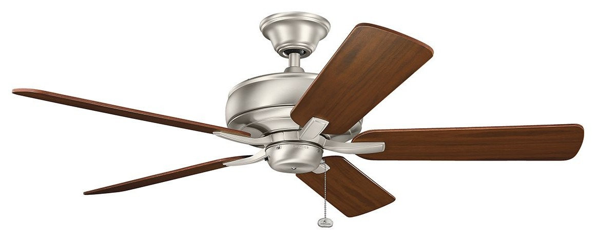 Transitional Terra Ceiling Fan, Brushed Nickel - Transitional - Ceiling ...