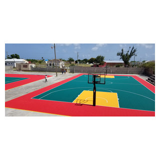 Caribbean Commercial Backyard Basketball Court - Boston - by Basketball ...