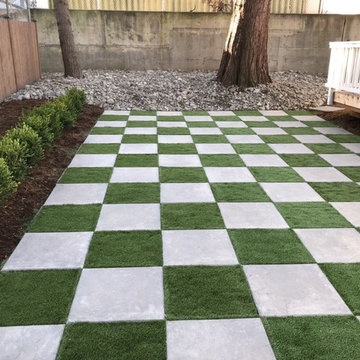 Checkerboard Patio - Photos & Ideas | Houzz
