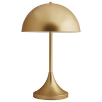 INK+IVY Bryson Dome-Shaped 2-Light Metal Table Lamp, Gold ...