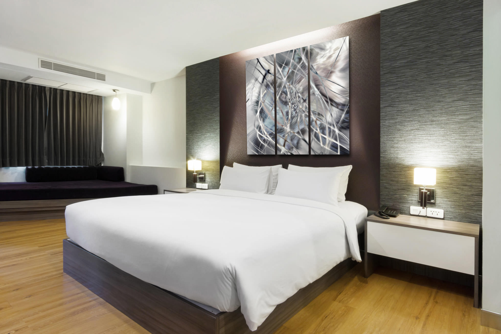 Three Panel Art - Abstract Modern Wall D?cor, Canvas Wall Art, 84x52 ...