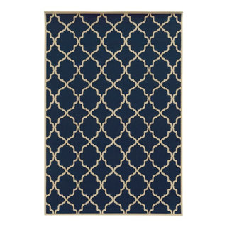 Oriental Weaver Riviera 4770L Blue Rug, 2'3"x7'6" - Mediterranean ...
