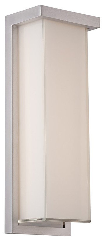 Modern Forms Ledge 1-Light 14" LED Wall Light/3000K, Aluminum - Outdoor ...