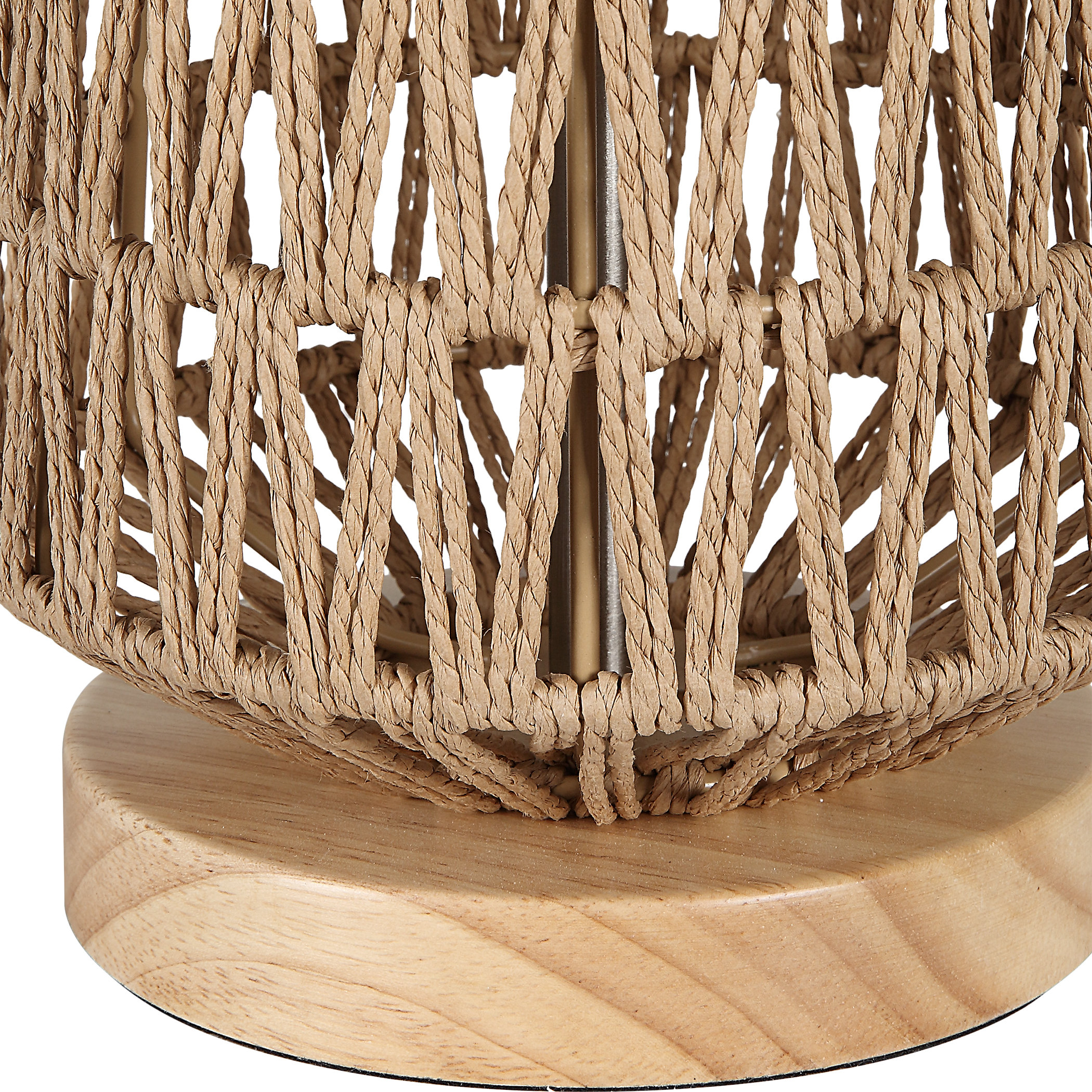 Woven natural rope casual table lamp - Beach Style - Table Lamps - by ...