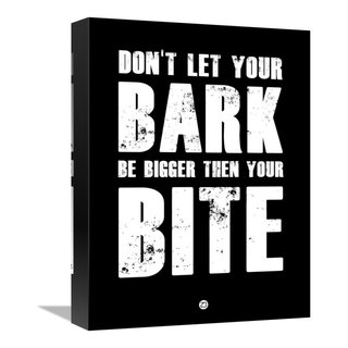 "Bark And Bite Poster Black" Fine Art Print, 12" x 16" - Modern ...