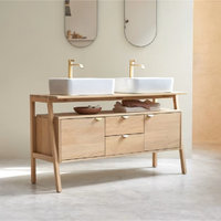 Natural Oak Vanity Unit | Tikamoon Pola - Transitional - Bathroom ...