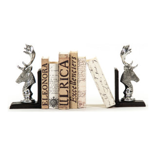 Deer Head Bookends - Contemporary - Bookends - by HedgeApple | Houzz