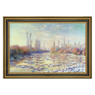 Claude Oscar Monet Floating Ice Framed Premium Canvas Print, 18"x27 ...