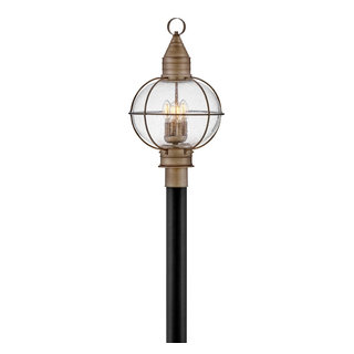 Cape Cod LED Post Top or Pier Mount Lantern, Burnished Bronze - Beach ...
