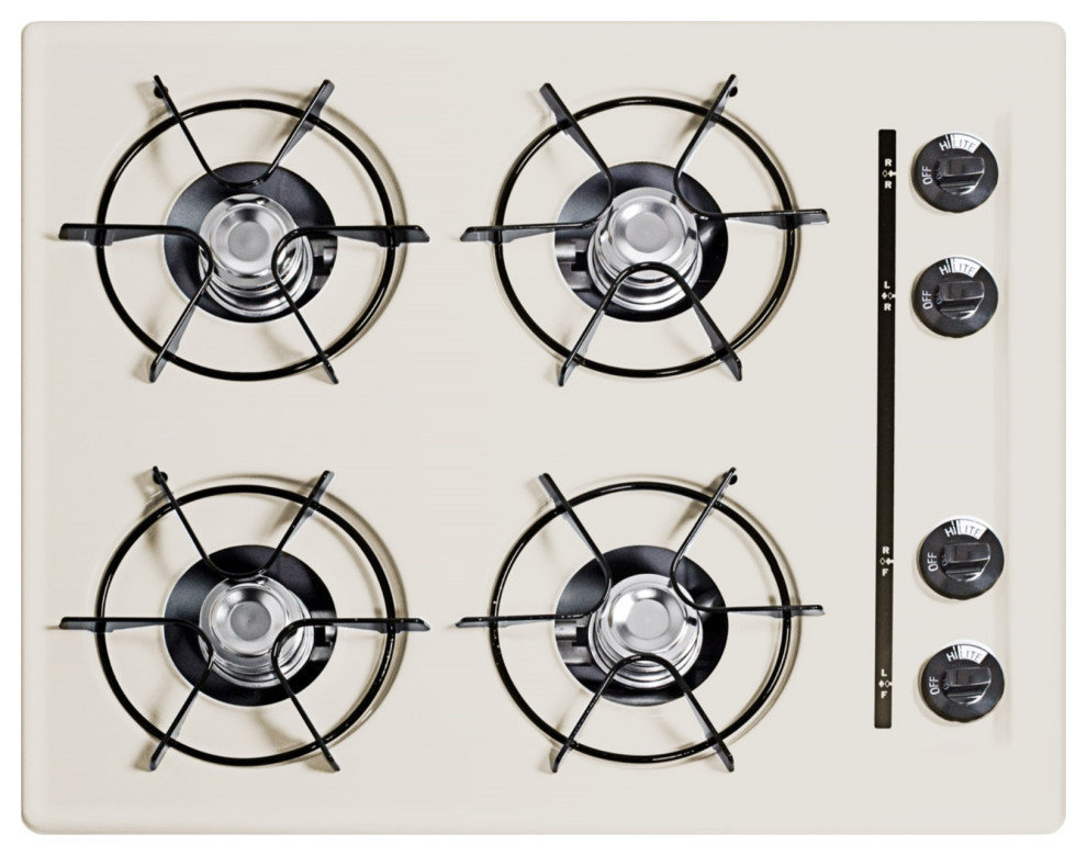 24"W Cooktop, With 4-Burners and Battery Start Ignition SNL03P - Modern ...