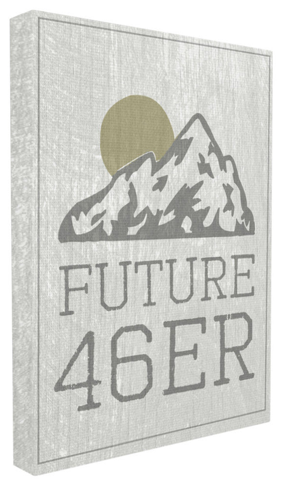 'Future 46er Hiking Adirondacks', 16"x1.5"x20" - Contemporary - Prints ...