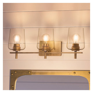 Luxury New Traditional Bath Light, Olde Brass - Transitional - Bathroom ...