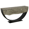 Arc Console Table, Gray Stone, Double Sided, 60x14x31" - Transitional - Console Tables - by ...