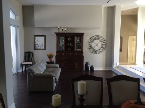 Foyer and living/dining room