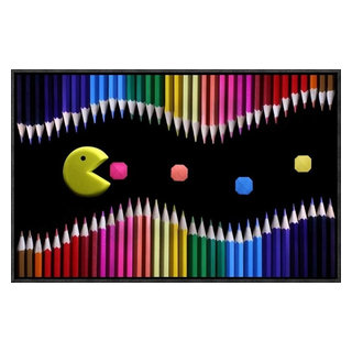 "Packman" Artwork, 22"x14.1" - Contemporary - Prints And Posters - by ...