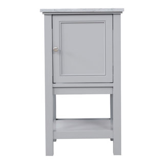 Matilda Single Bathroom Vanity, Blue, 19 - Transitional - Bathroom ...