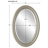 31" Farmhouse Gray Oval Mirror - Traditional - Wall Mirrors - by ...