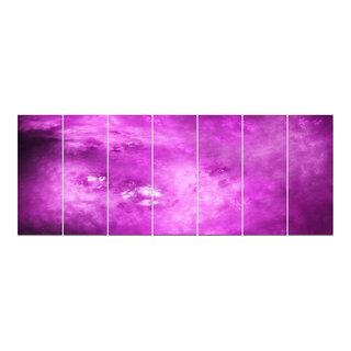 Bright Purple Sky with Stars, Multipanel Abstract Canvas Art Print, 83 ...