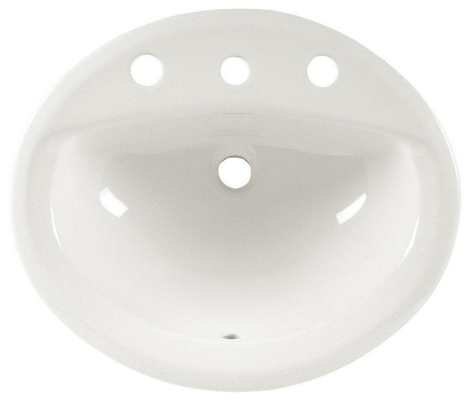 American Standard 0475.020 Aqualyn 20-3/8" Drop In Porcelain ...