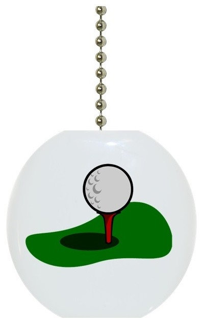 Golf Ball & Tee Ceiling Fan Pull - Traditional - Ceiling Fan ...