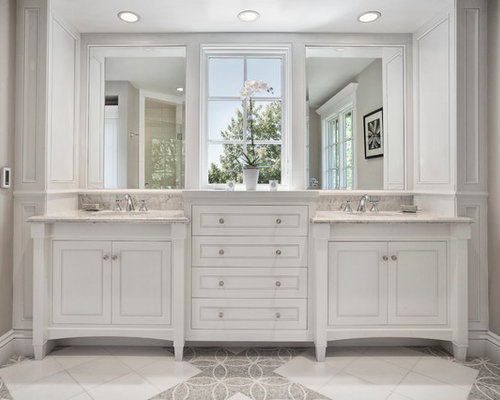 Houzz | Window Between Vanities Design Ideas & Remodel Pictures