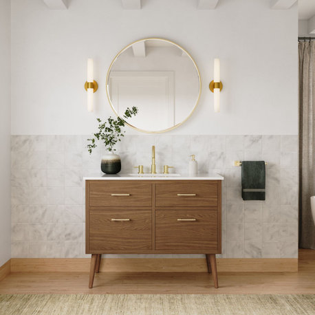 The 15 Best Walnut Bathroom Vanities | Houzz