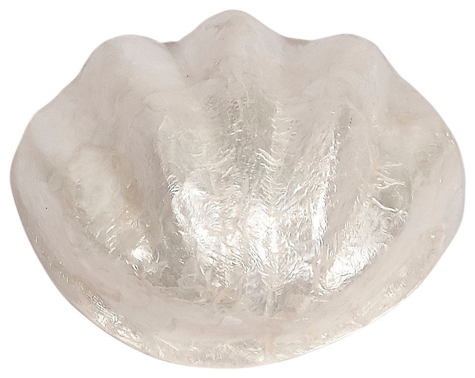 Capiz Shell Bowl, Clam Shape, 4" - Beach Style - Decorative Bowls - by ...