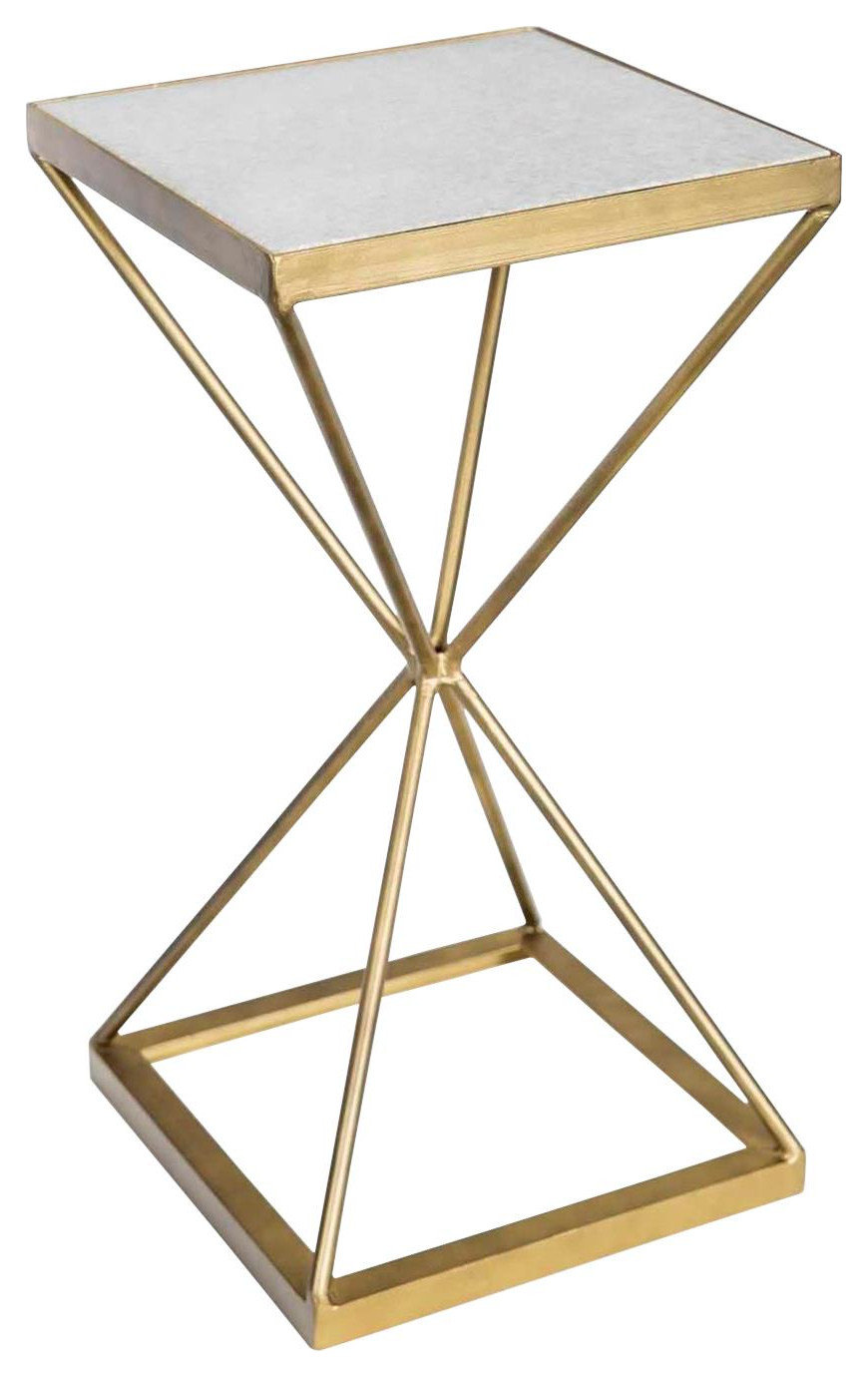 Traditional Thomas Accent Table, Marble Top - Contemporary - Side ...