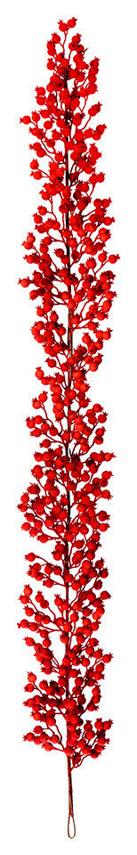 Vickerman Flock Berry Outdoor Garland, 6' - Traditional - Wreaths And ...