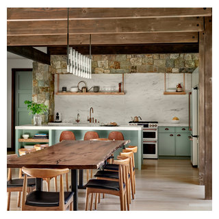 Buchanan River House - Rustic - Kitchen - Chicago - by Searl Lamaster ...