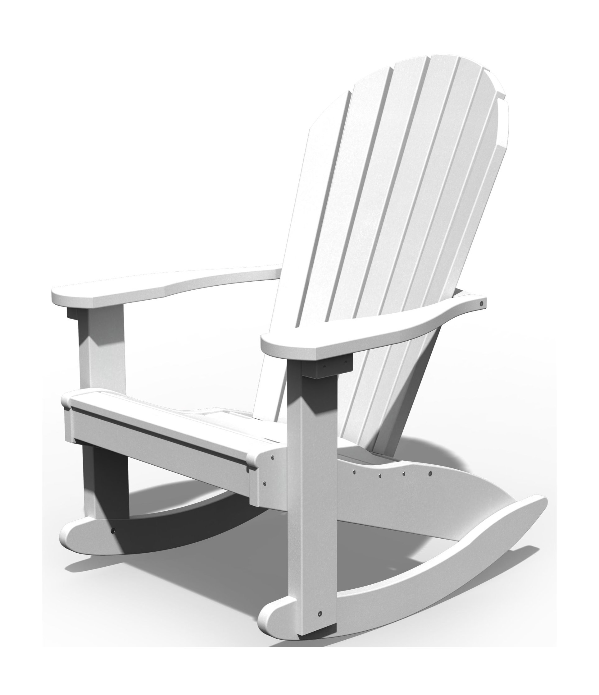 Poly Lumber Adirondack Rocker - Contemporary - Outdoor Rocking Chairs ...