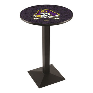 Holland L217 East Carolina University 36x28" Pub Table - Black Wrinkle ...