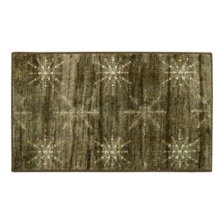 Mohawk Home Barnwood Snowflakes Driftwood 1' 6" x 2' 6" Kitchen Mat, 1 ...