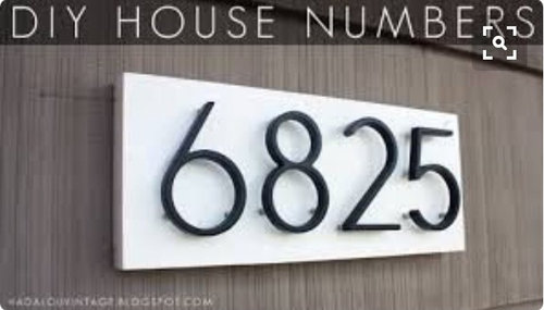 Where should I place my house numbers?