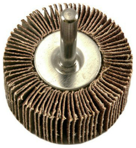 Flap Wheel Sander Forney 1-1/2 In. X 1/4 In. 60 Grit Shank Mounted Flap ...