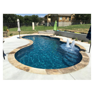 Gemini Pool - Tropical - Pool - Austin - by Aquamarine Pools of Texas ...