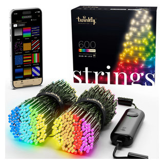 Twinkly Indoor/Outdoor App-Control LED Lights String with 600 RGB+W ...