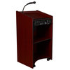 Oklahoma Sound® Aristocrat Sound Lectern, Mahogany - Transitional ...