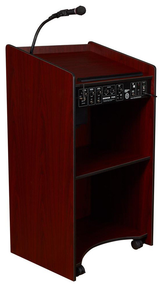 Oklahoma Sound® Aristocrat Sound Lectern, Mahogany - Transitional ...