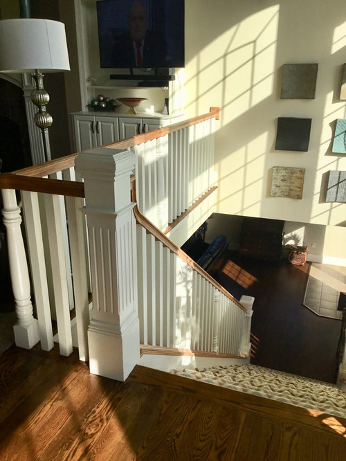 This handrail on my Craftsman staircase needs to be updated~