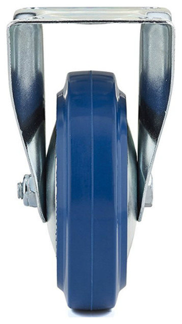 Richelieu F08337 Elastic Rubber Rigid Plate Caster, Blue, 5 ...