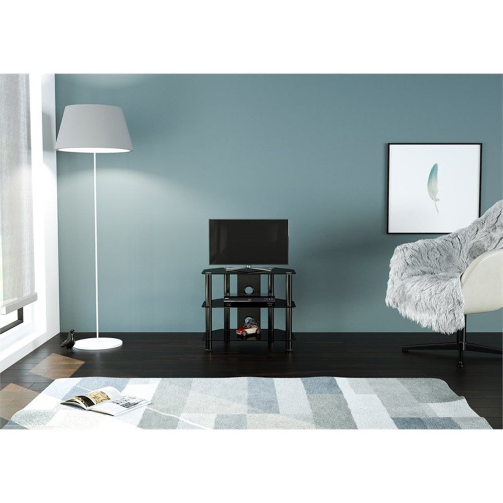 AVF Steel TV Stand with Cable Management for up to 32" TVs in Black ...