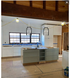 Lighting a off-centered island! | Houzz Forum